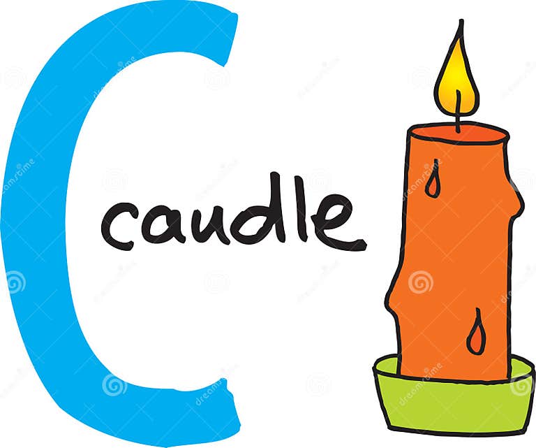Letter C - candle stock vector. Illustration of curves - 10050034