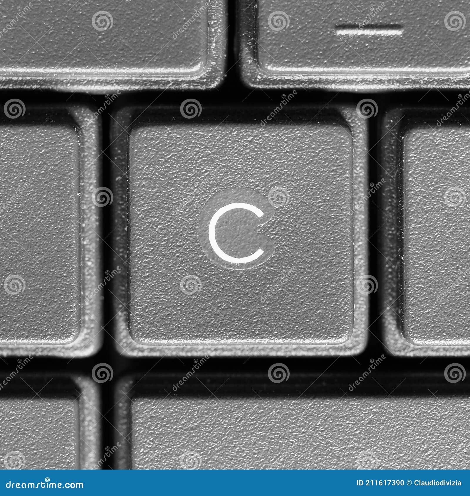 Letter C on Computer Keyboard Stock Photo - Image of technology, case ...