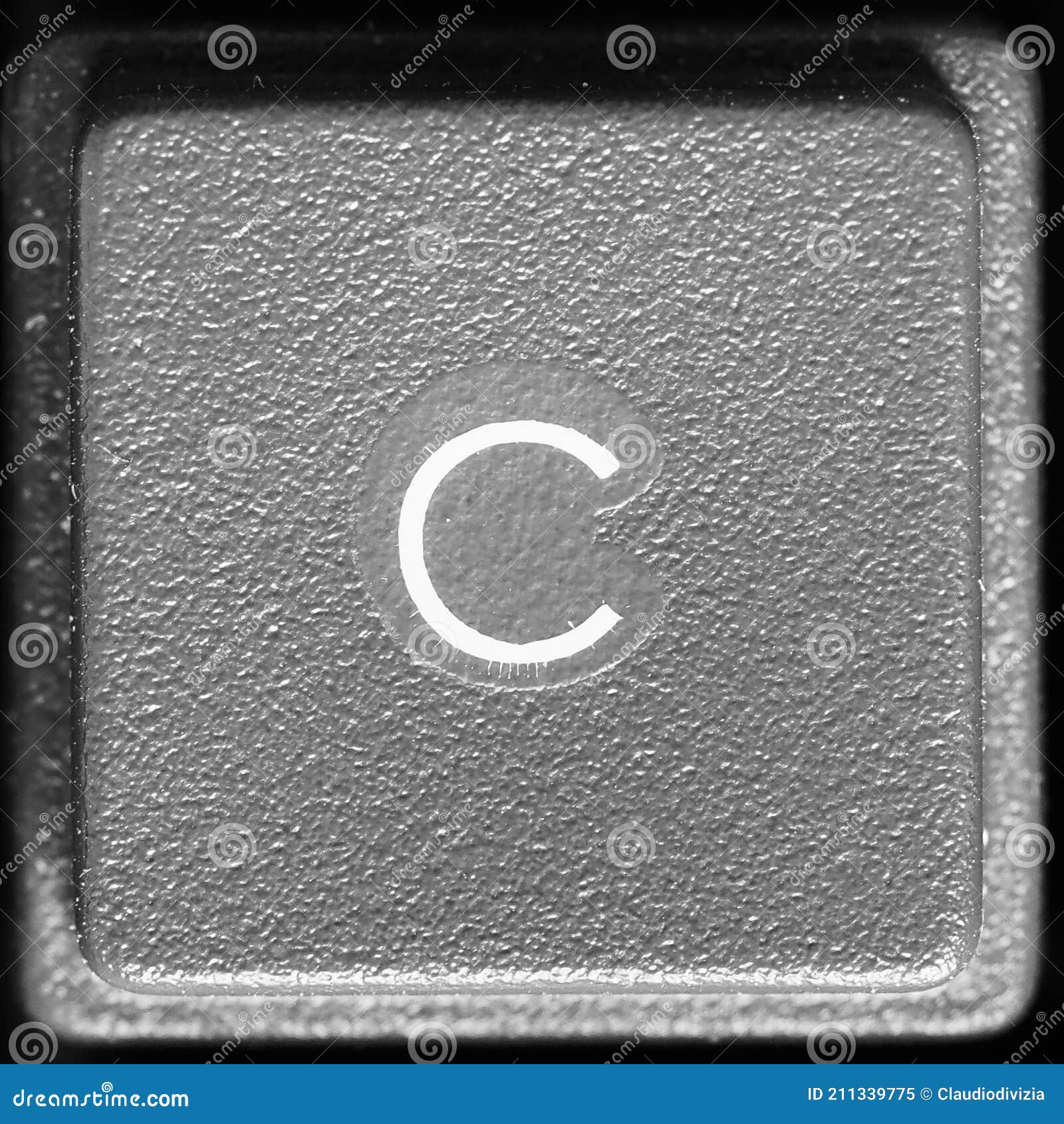 Letter C on Computer Keyboard Stock Image - Image of text, typing ...