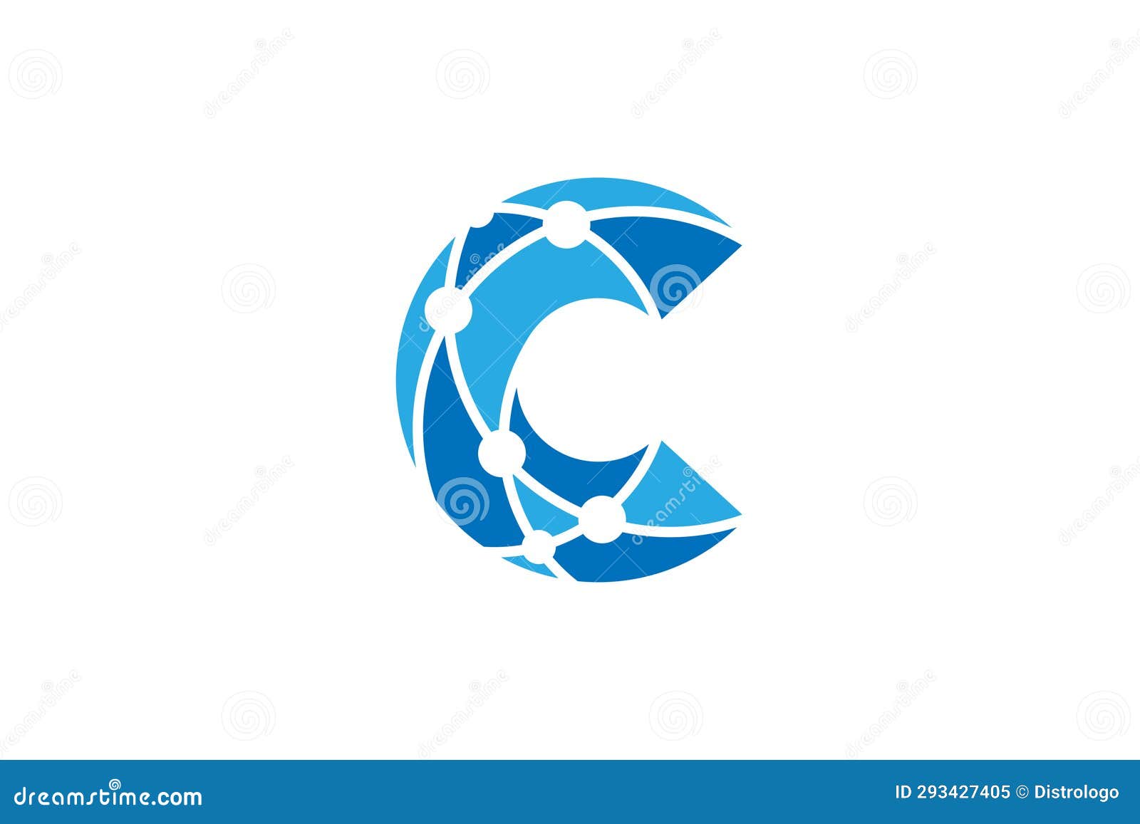 Letter C Connect Icon Logo Design Template Stock Vector - Illustration ...