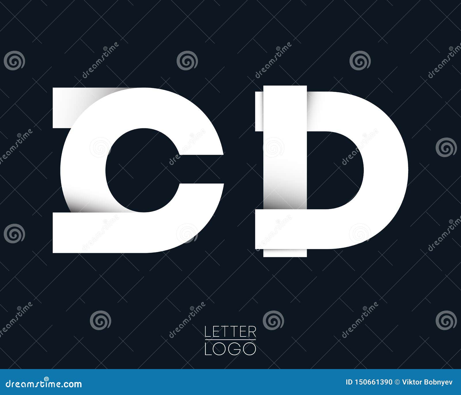 Letter C and D Template Logo Design Stock Vector - Illustration of ...