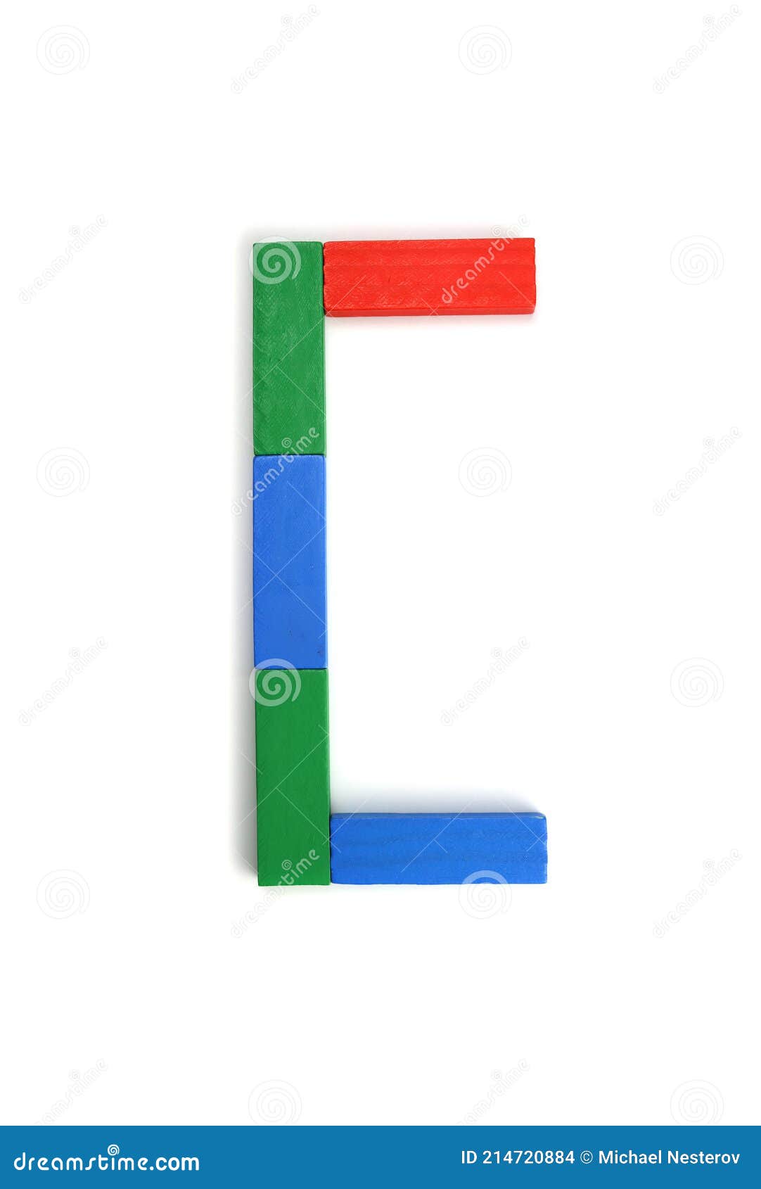 Letter C of the English Alphabet from the Color Blocks of the ...