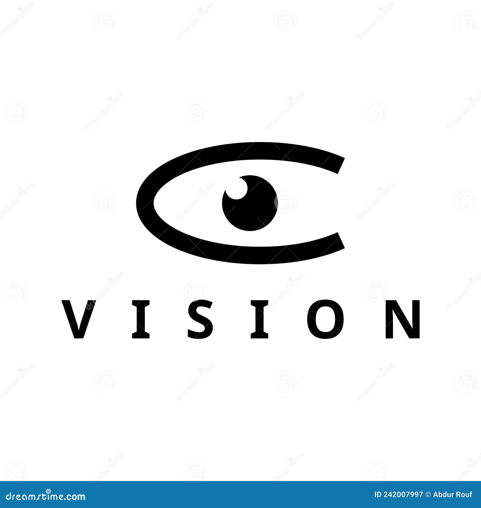 Letter C Eye Vision Logo Design Stock Vector - Illustration of initial ...