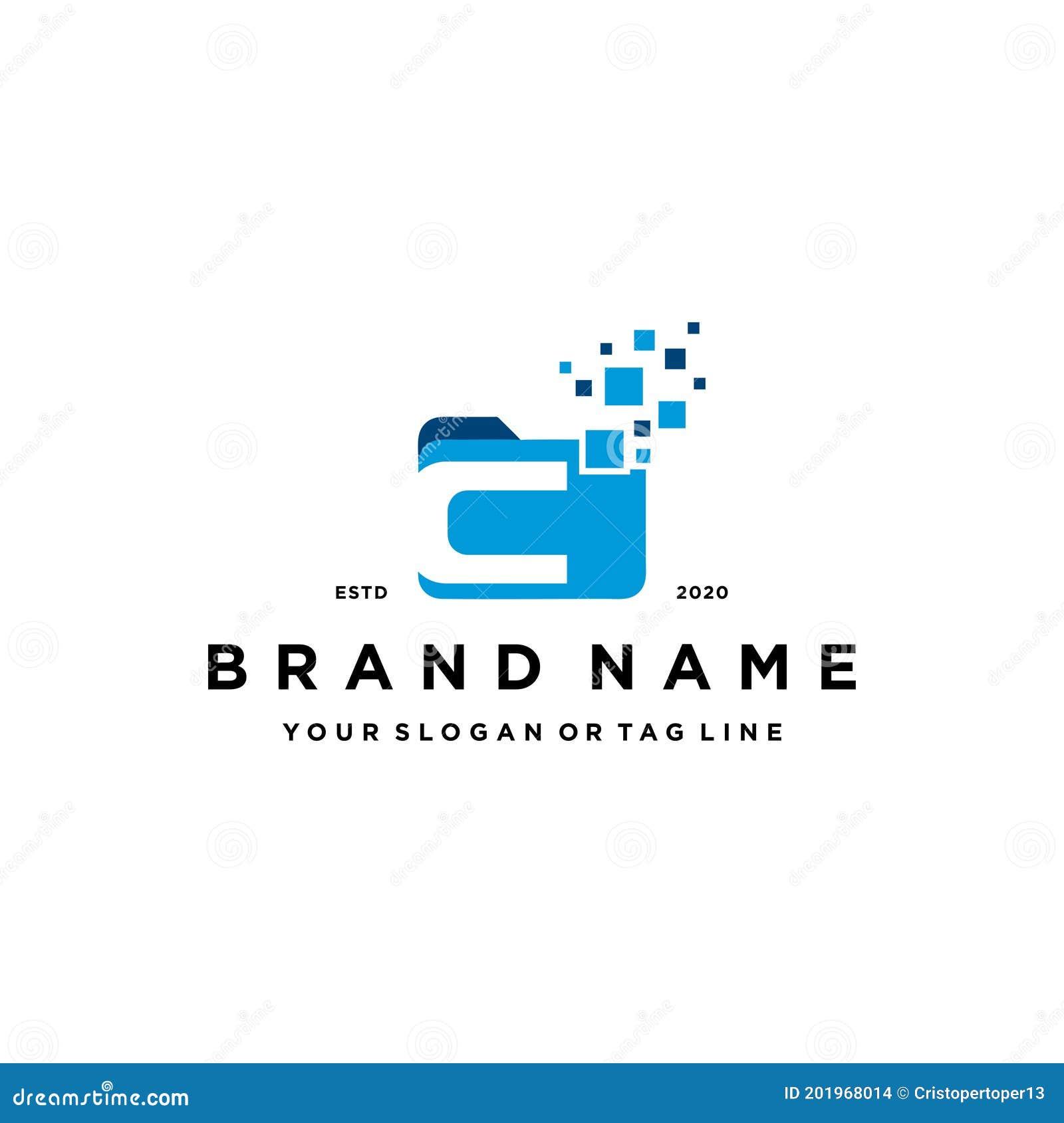 Letter C File Folder Logo Design Vector Stock Vector - Illustration of ...