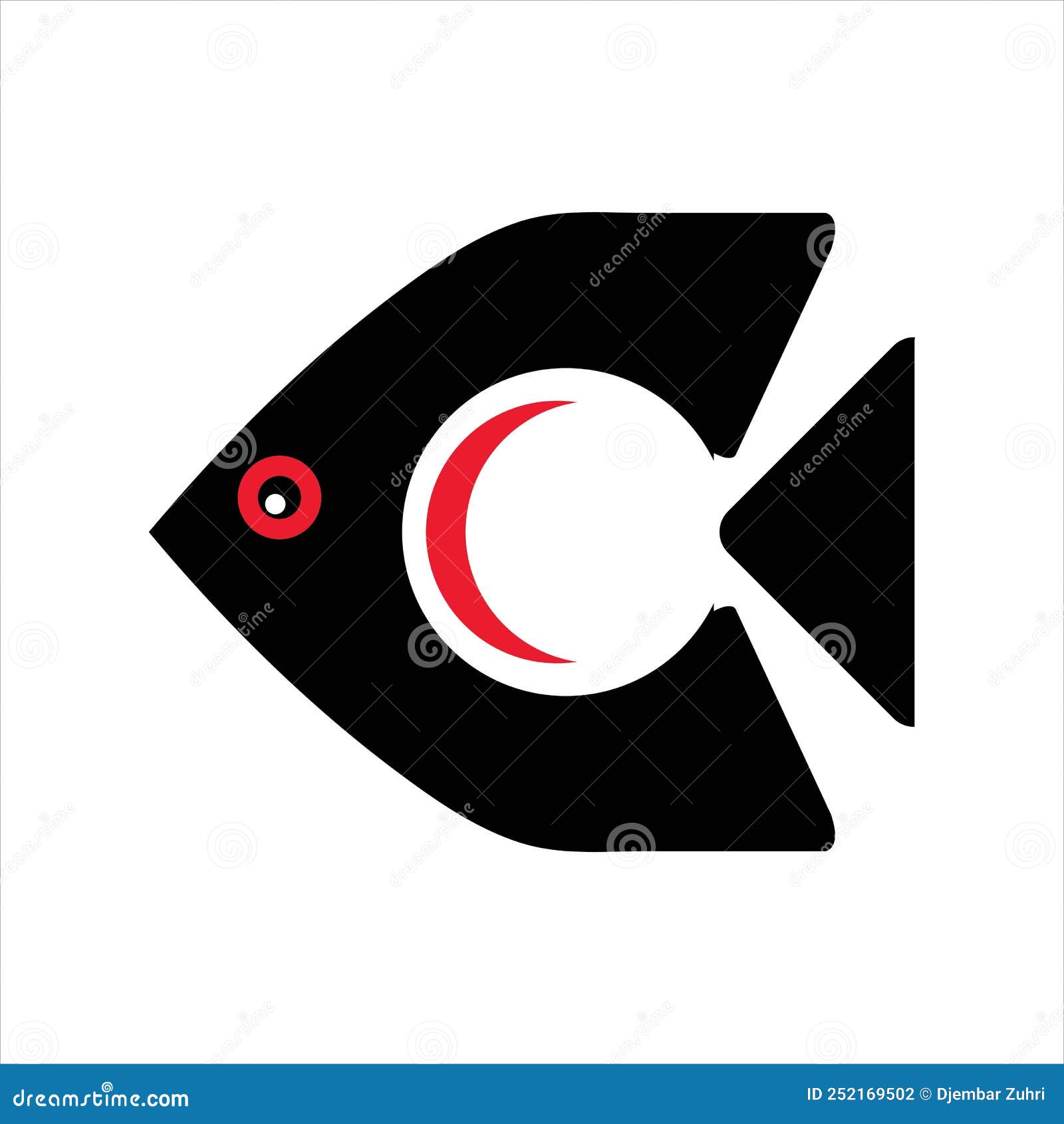 Letter C Fish Logo Icon Design Template Web Stock Vector - Illustration ...