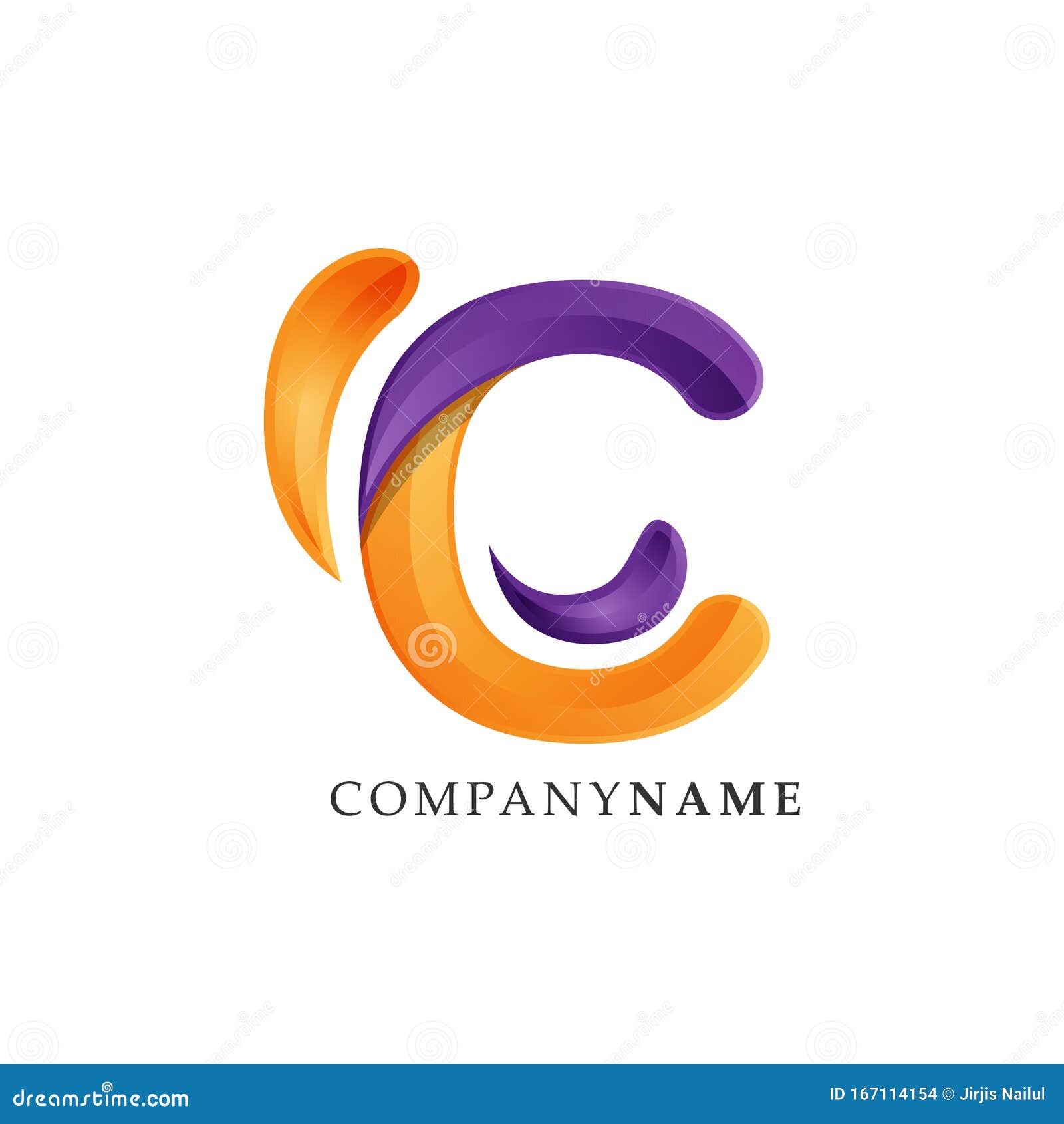 Letter C Gradient Color Technology Logo Stock Vector - Illustration of ...
