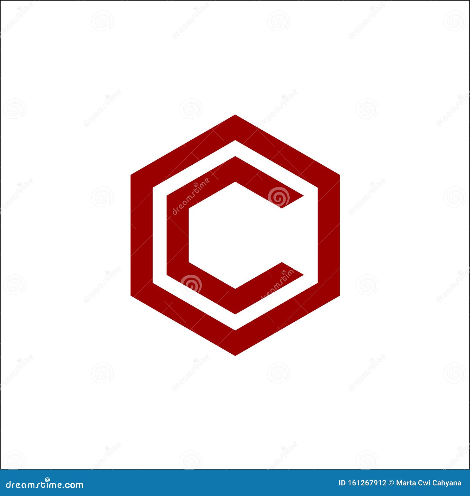 Letter C Hexagon Logo Vector Stock Vector - Illustration of hexagon ...