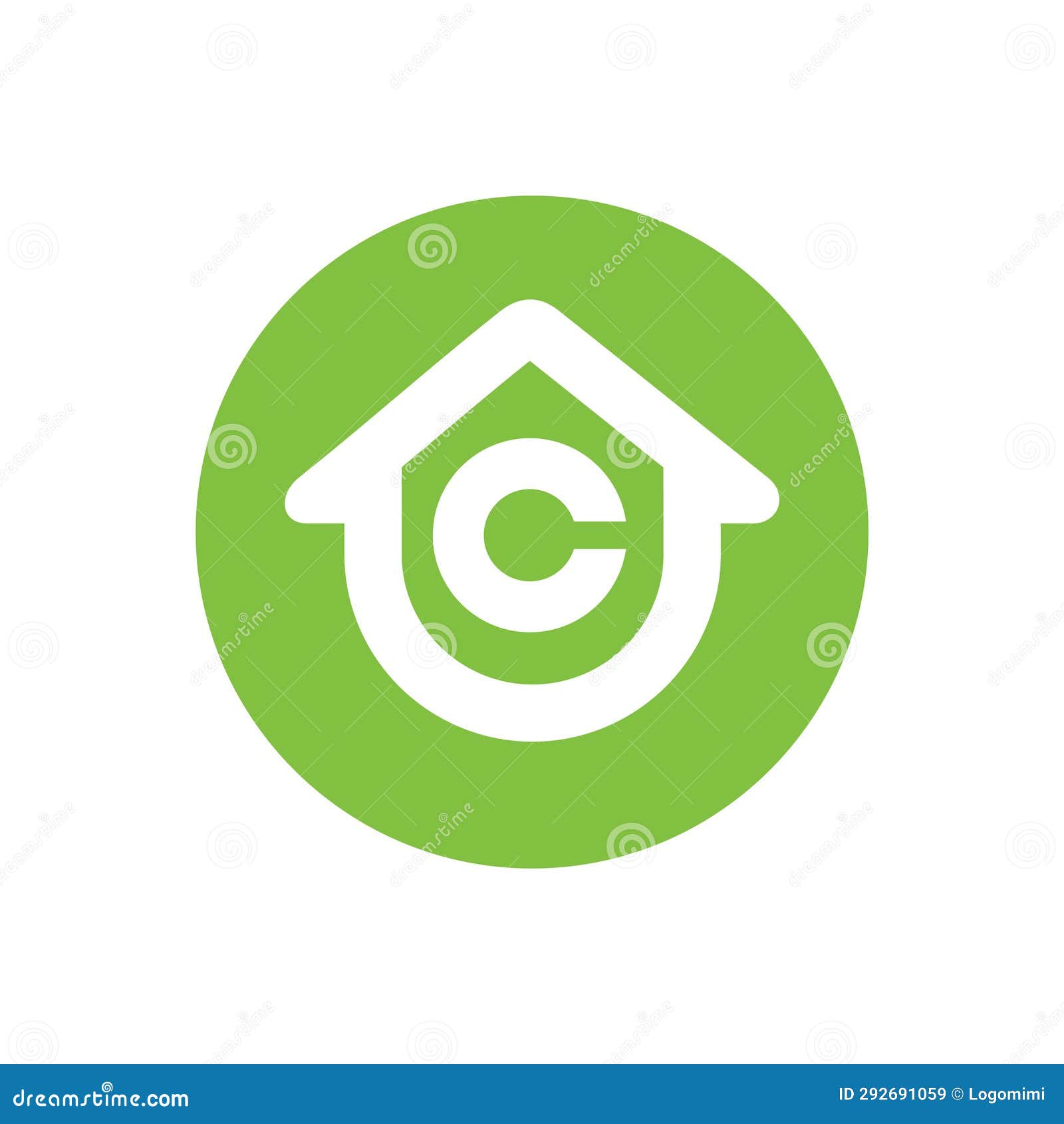 Letter C House Logo Icon Design Template Elements Stock Vector ...