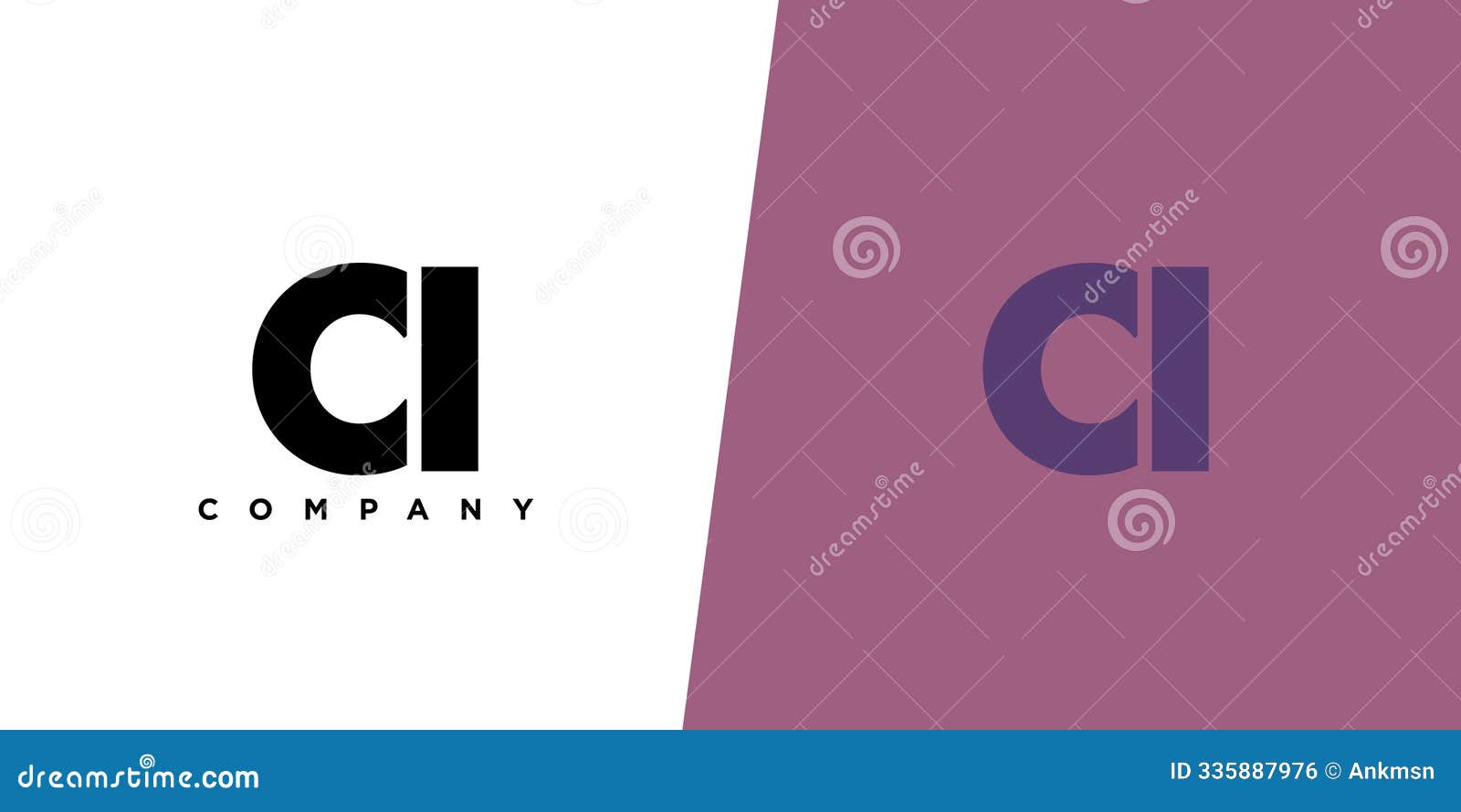 Letter C and I, CI Logo Design Template. Minimal Monogram Initial Based ...