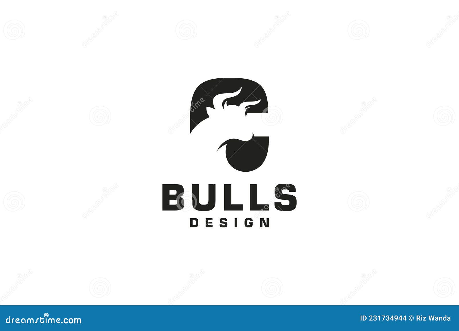 Letter C Logo, Bull Logo,head Bull Logo, Monogram Logo Design Template ...