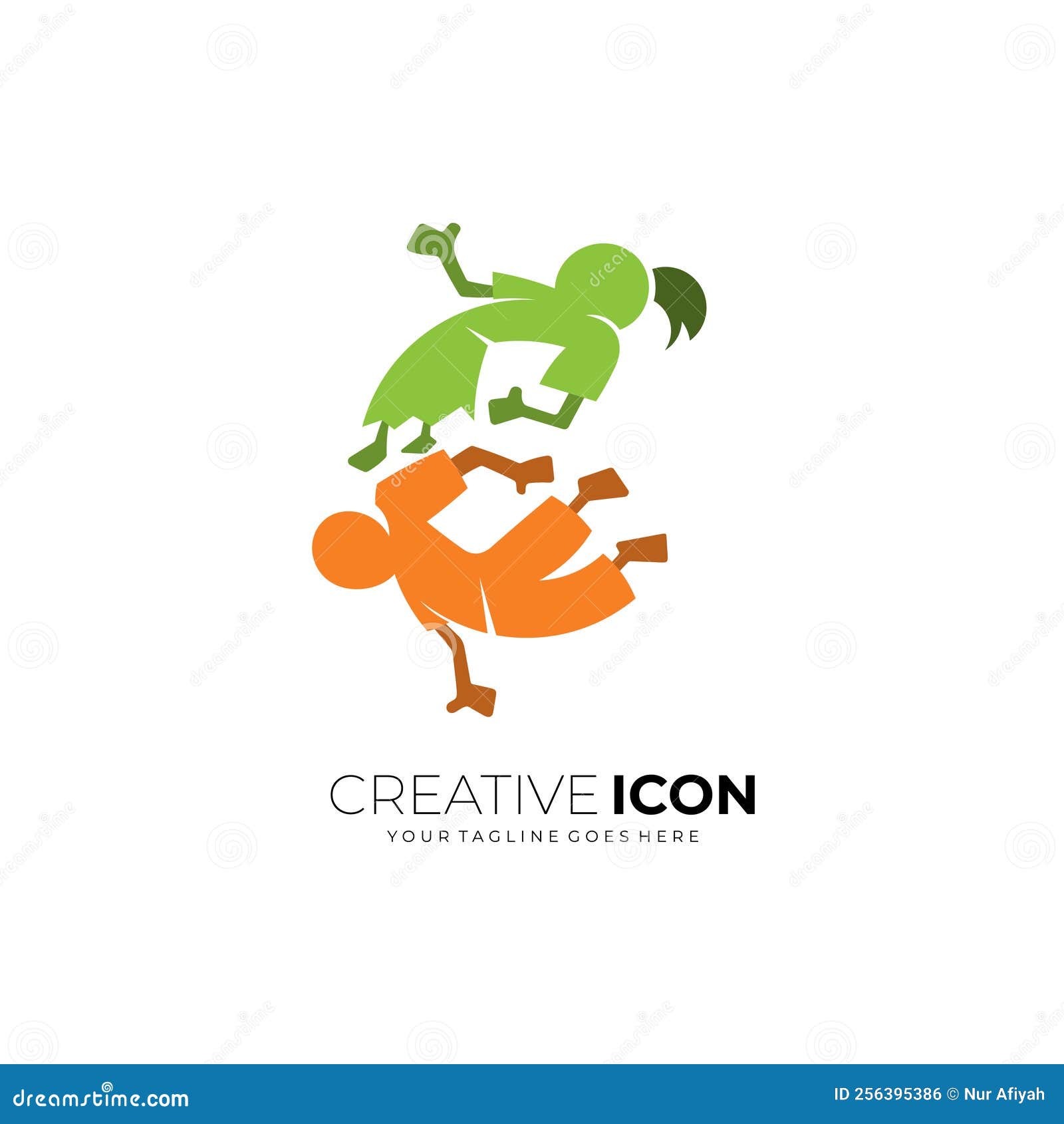 Letter C Logo and Children Design Combination, Social Stock Vector ...