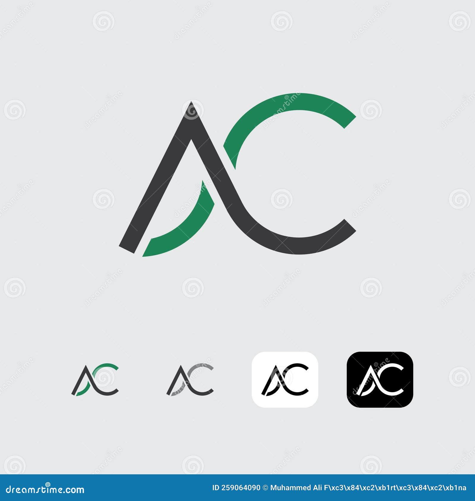 Letter a and C Logo Design Vector Template Stock Vector - Illustration ...