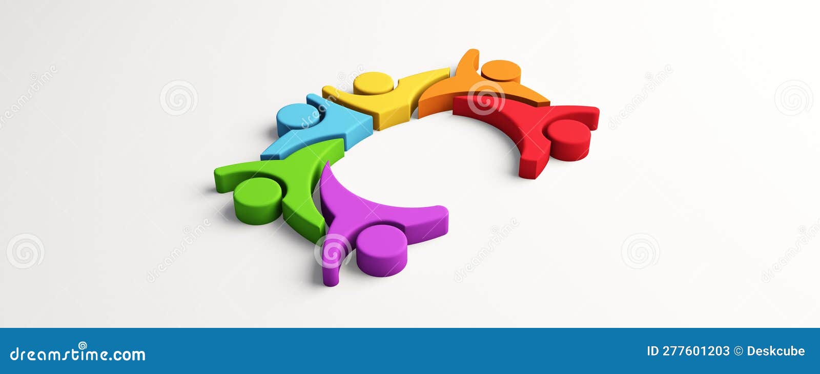 Forming A Teamwork, Stick Figures Stock Photo | CartoonDealer.com ...