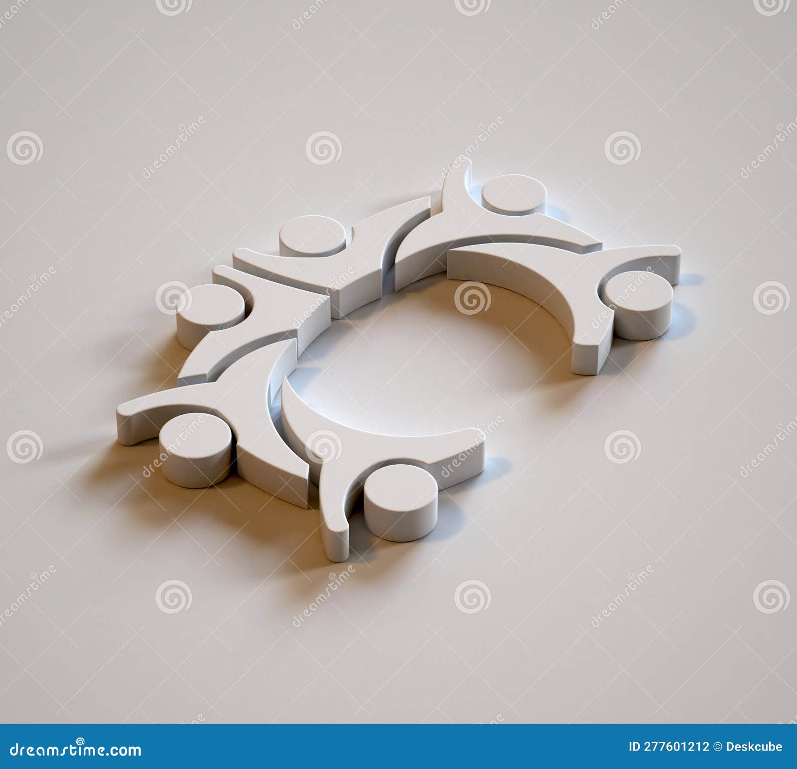 Forming A Teamwork, Stick Figures Stock Photo | CartoonDealer.com ...