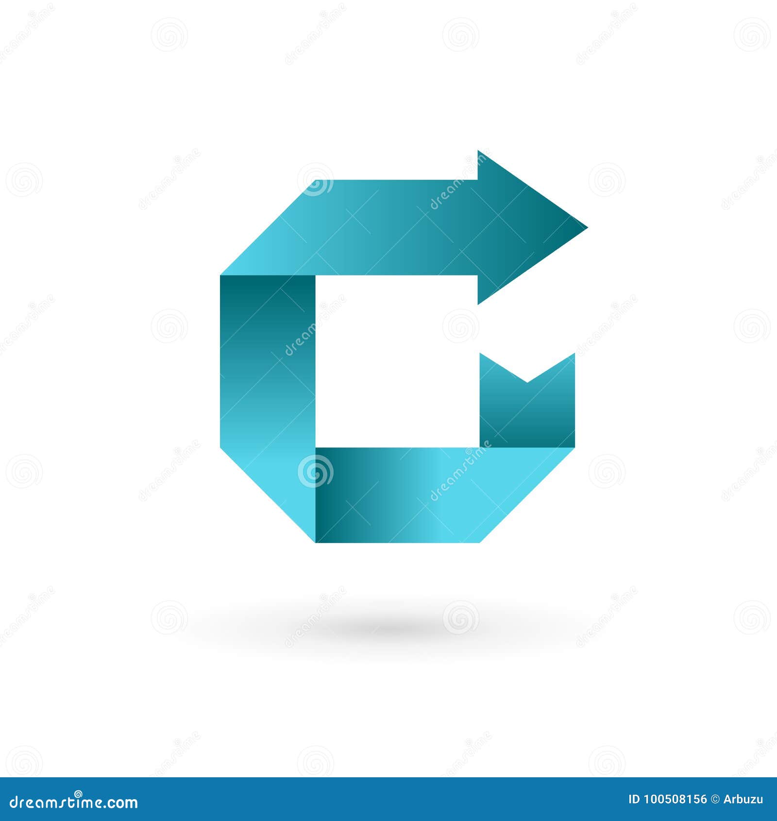 Letter C Arrow Logo Icon Design Template Elements Stock Vector ...