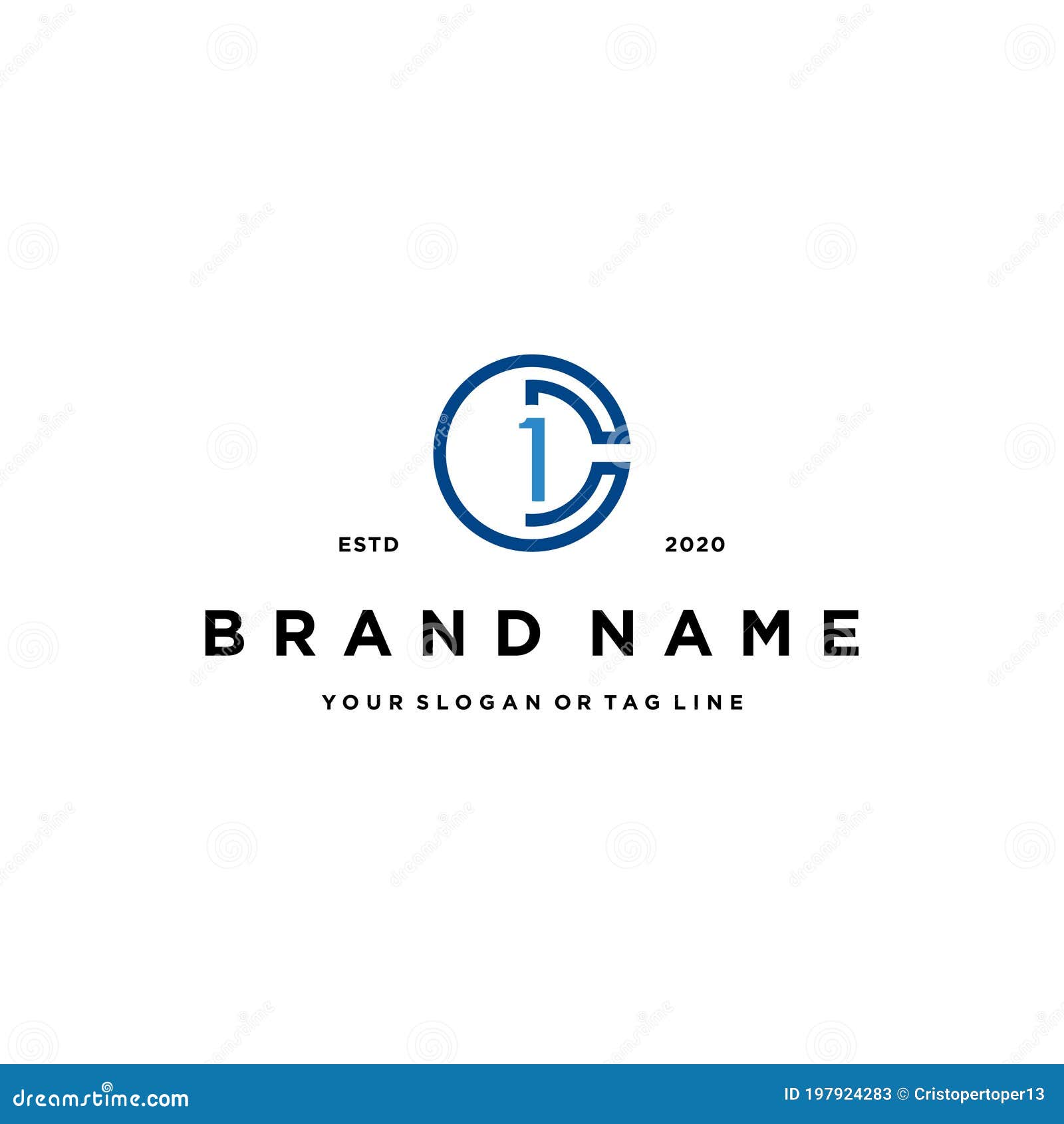 Letter C1 Logo Icon Design Vector Stock Vector - Illustration of mark ...