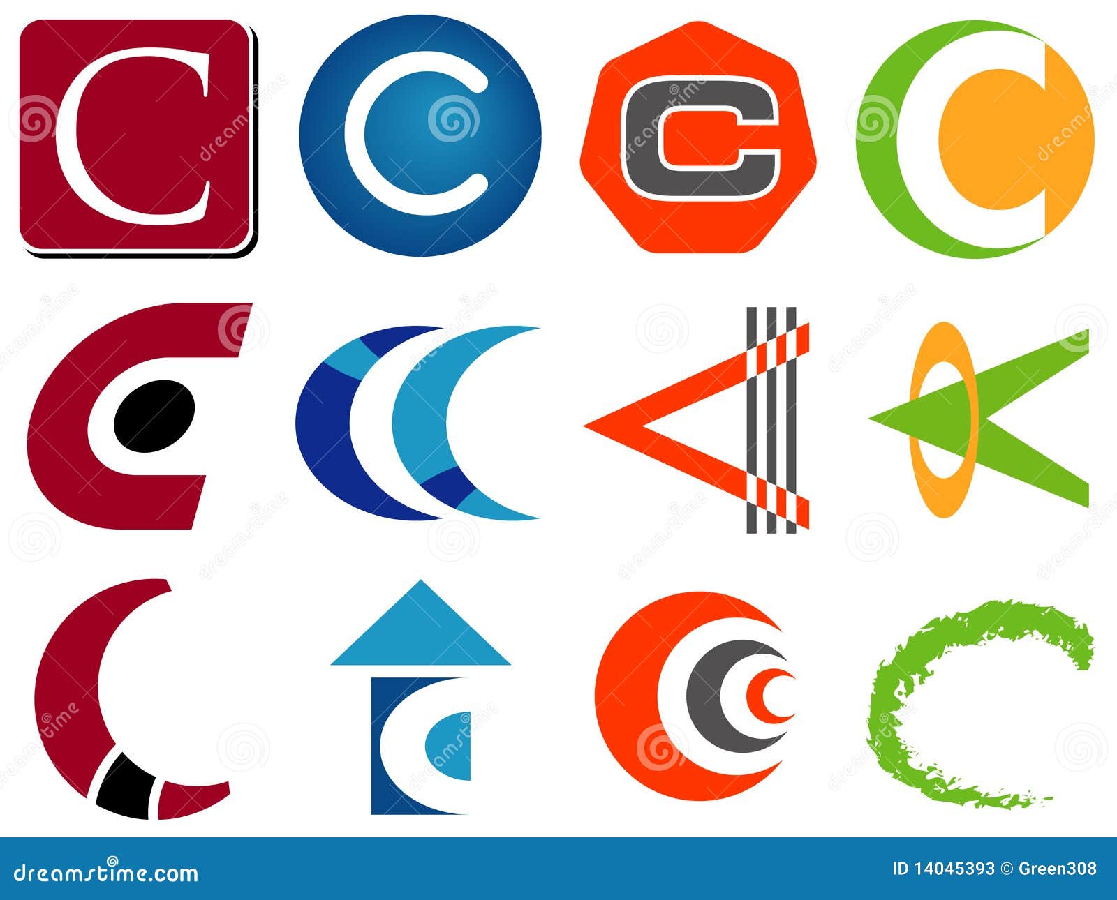 Letter C Logo Icons Stock Photos - Image: 14045393