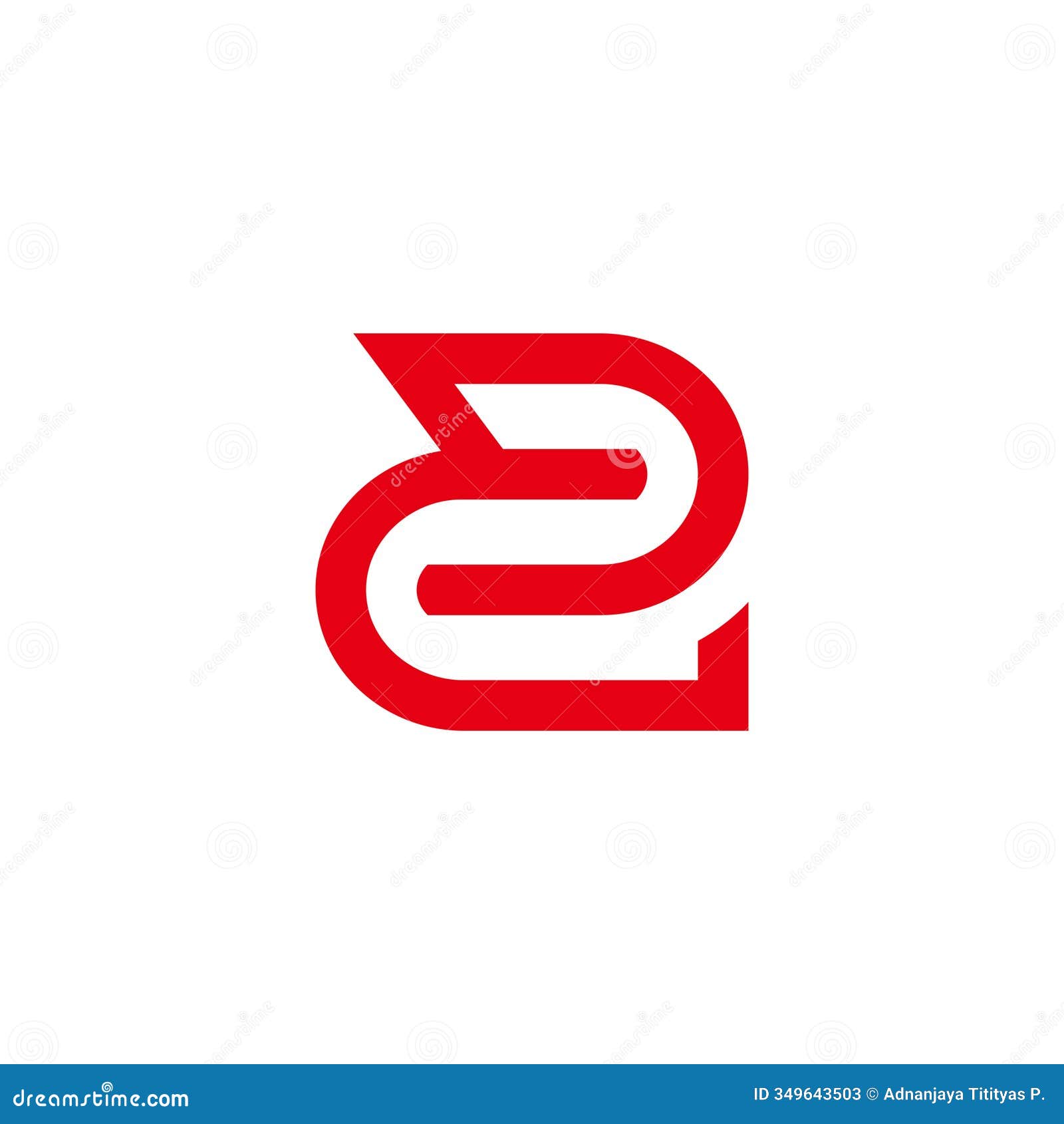 Letter C2 Loop Line Geometric Logo Vector Stock Vector - Illustration ...