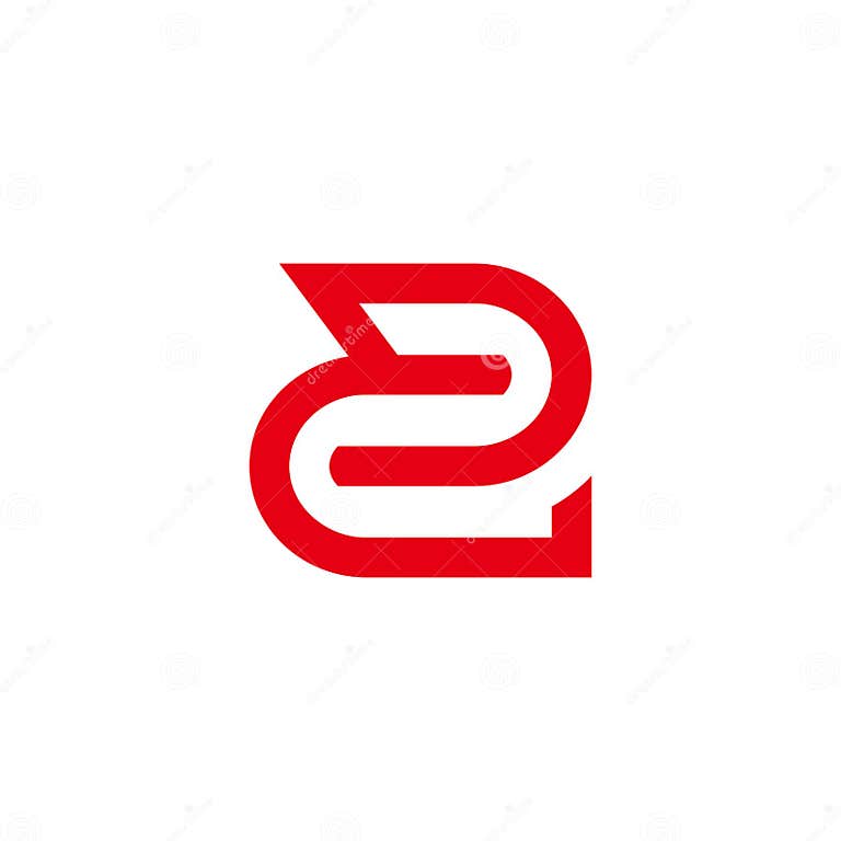 Letter C2 Loop Line Geometric Logo Vector Stock Vector - Illustration ...