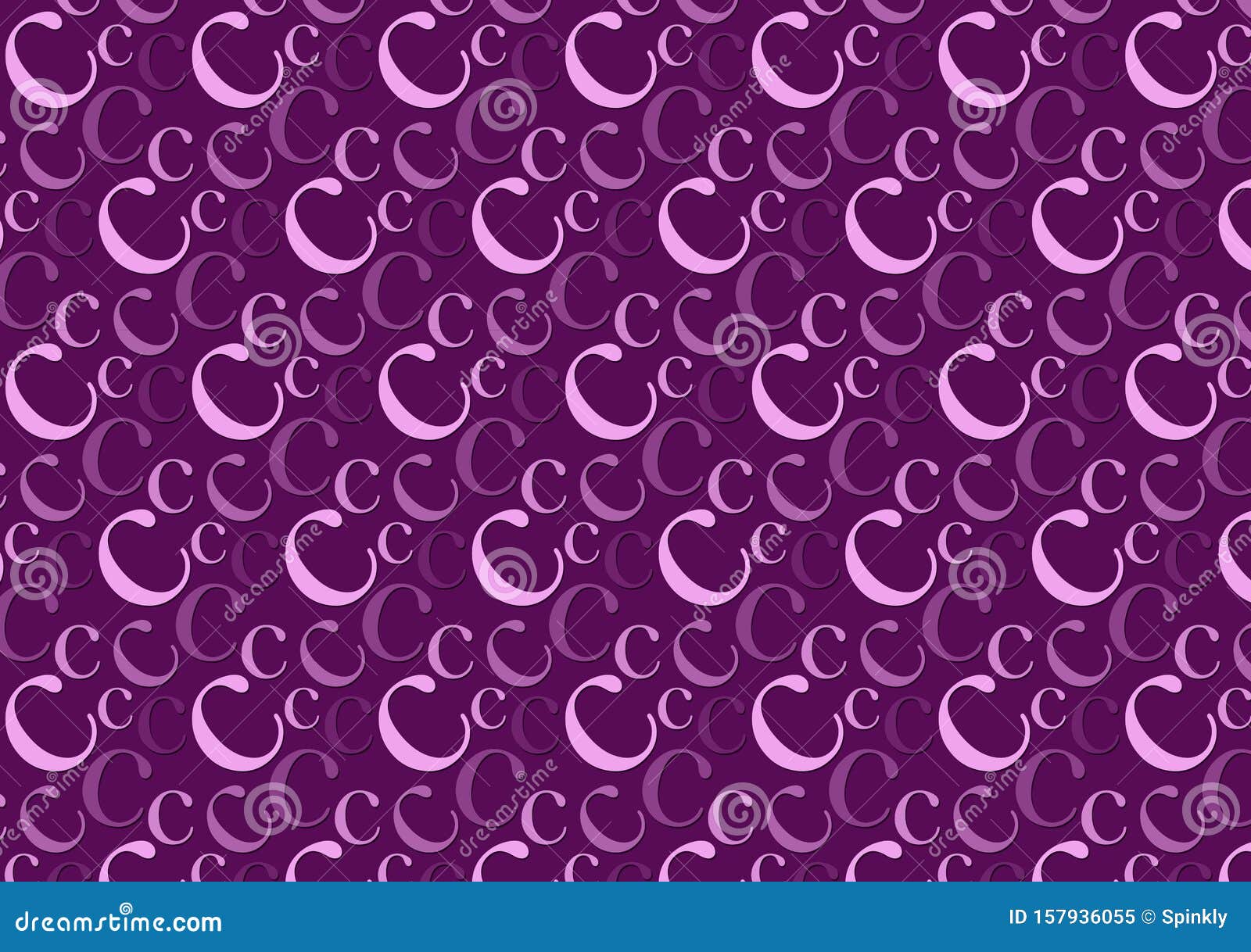 Letter C Pattern in Different Colored Purple Shades Pattern Stock Image ...