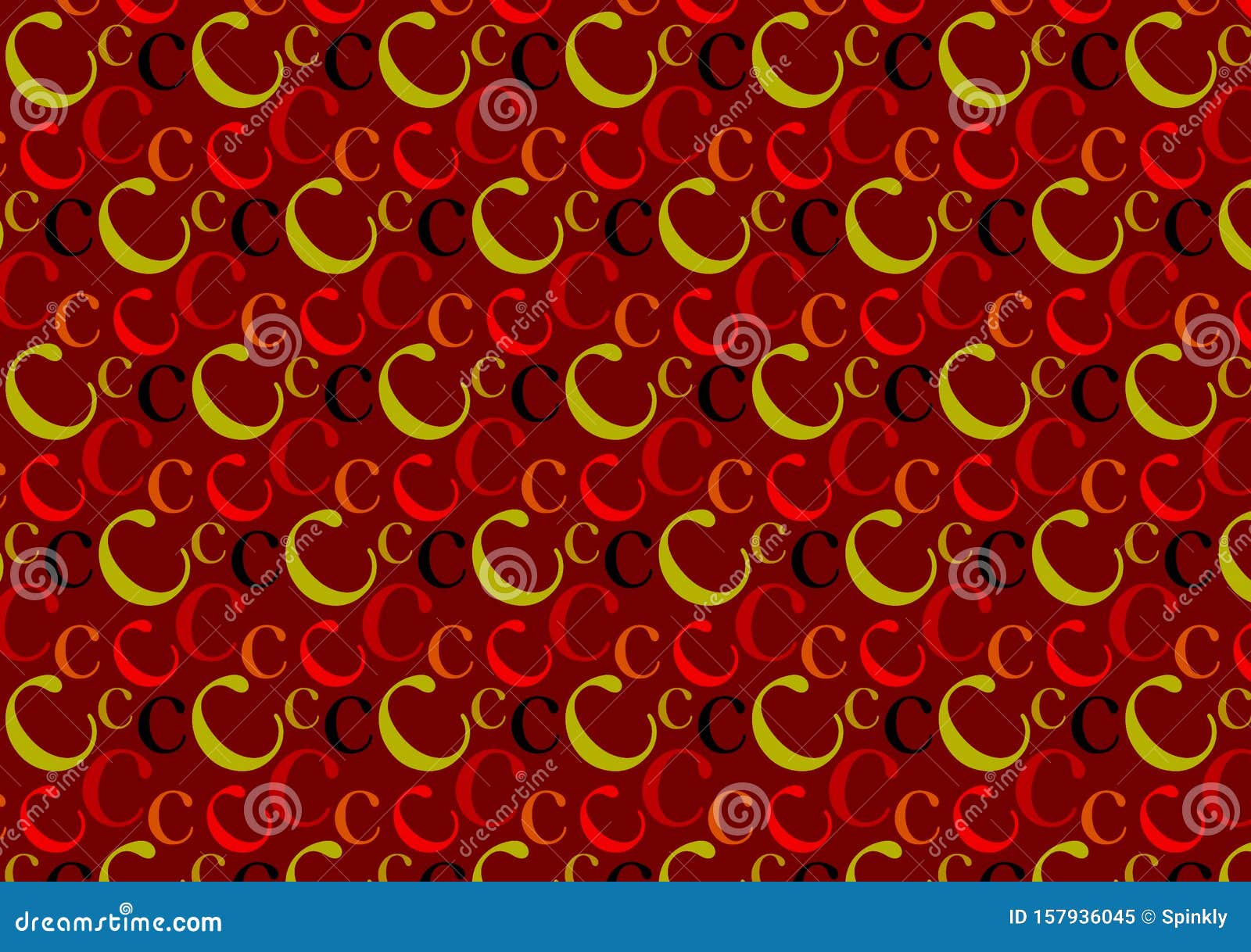 Letter C Pattern in Different Colored Shades Pattern Stock Image ...