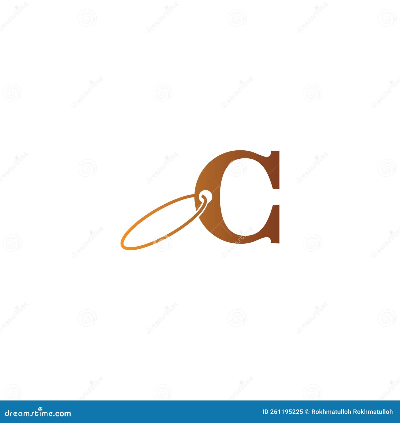 Letter C Ring Logo Illustration Design Vector Stock Vector ...