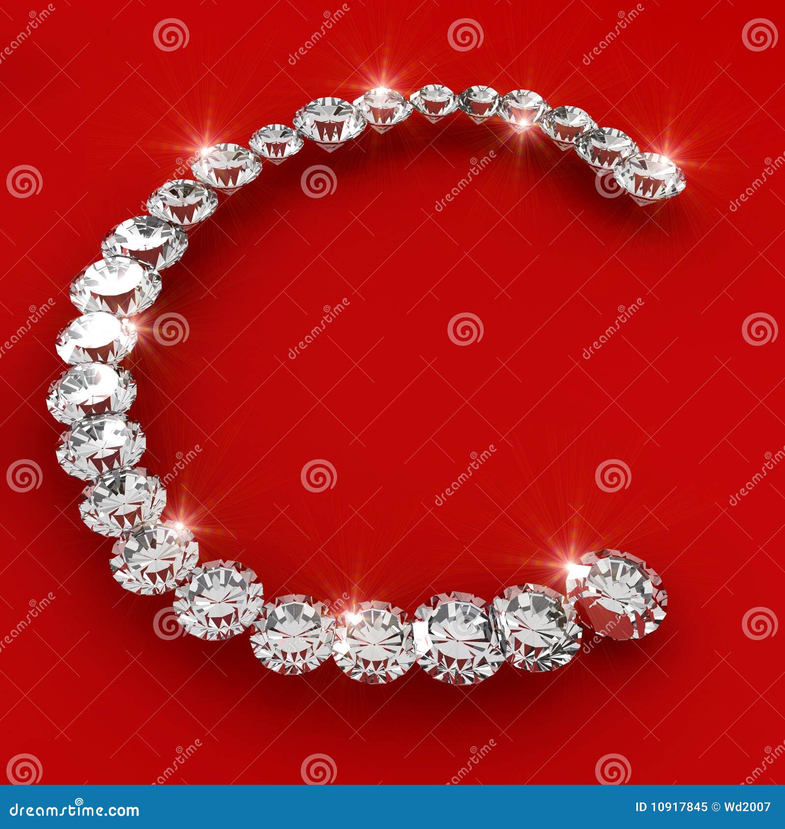 Letter C Shape Diamond Art Illustration Stock Illustration ...