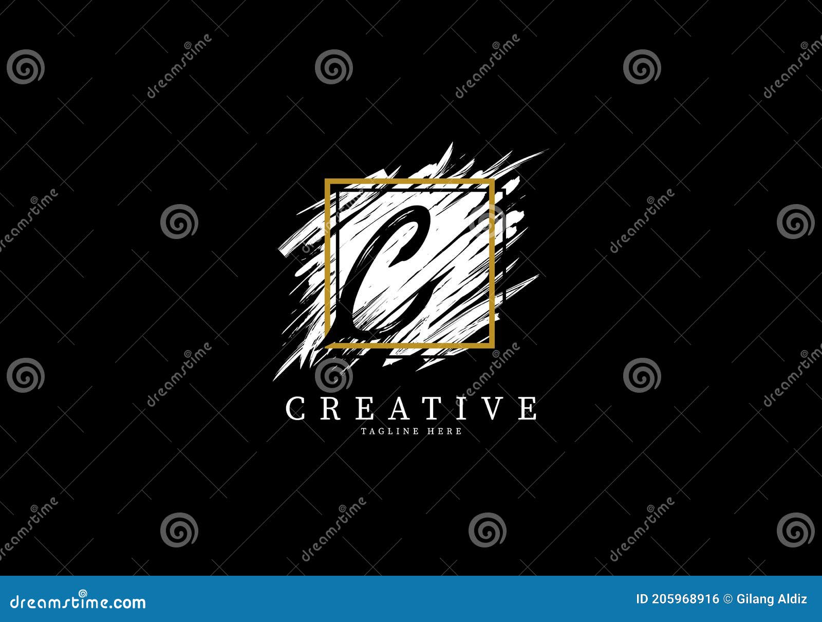 Letter C Splash Grange Logo Stock Vector - Illustration of logotype ...