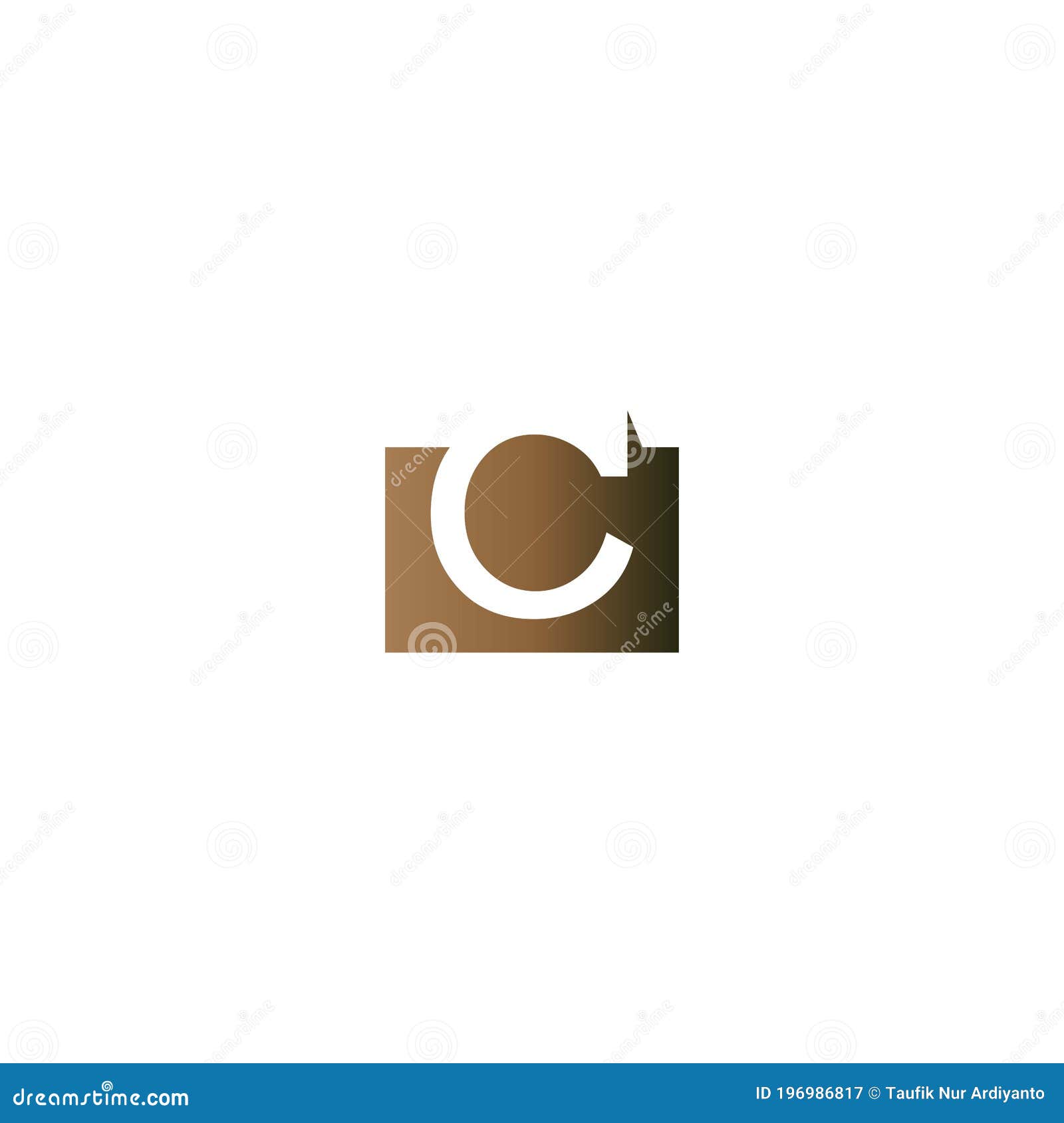Letter C on the Square Icon Template Stock Vector - Illustration of ...