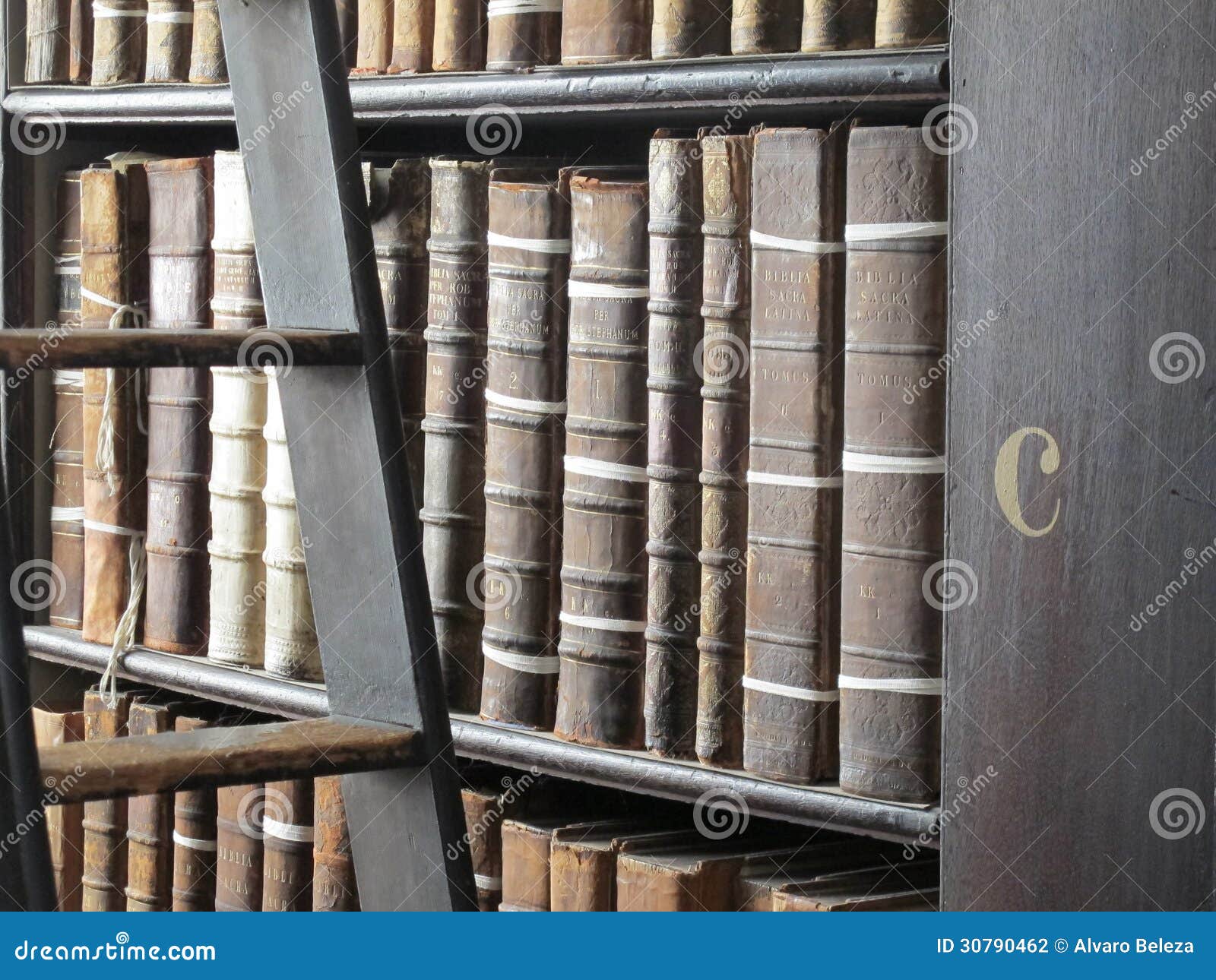 Letter C in Trinity College Library Stock Photo - Image of library ...