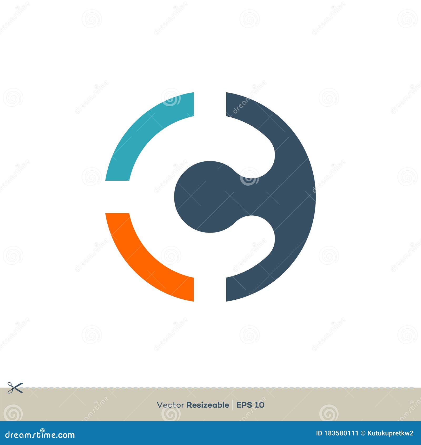 Letter C Vector Circle Logo Illustration Design Stock Vector ...