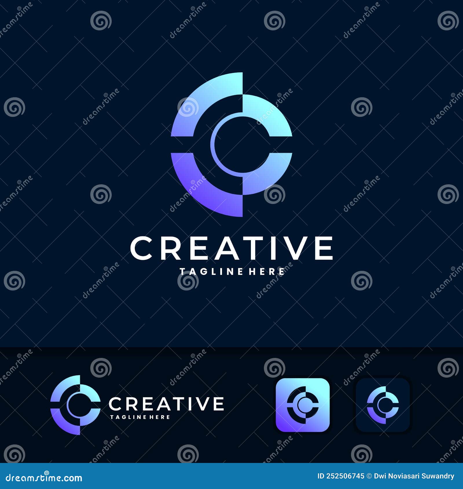 C Letter Logo Technology, Apps Letter C Logo Stock Vector ...