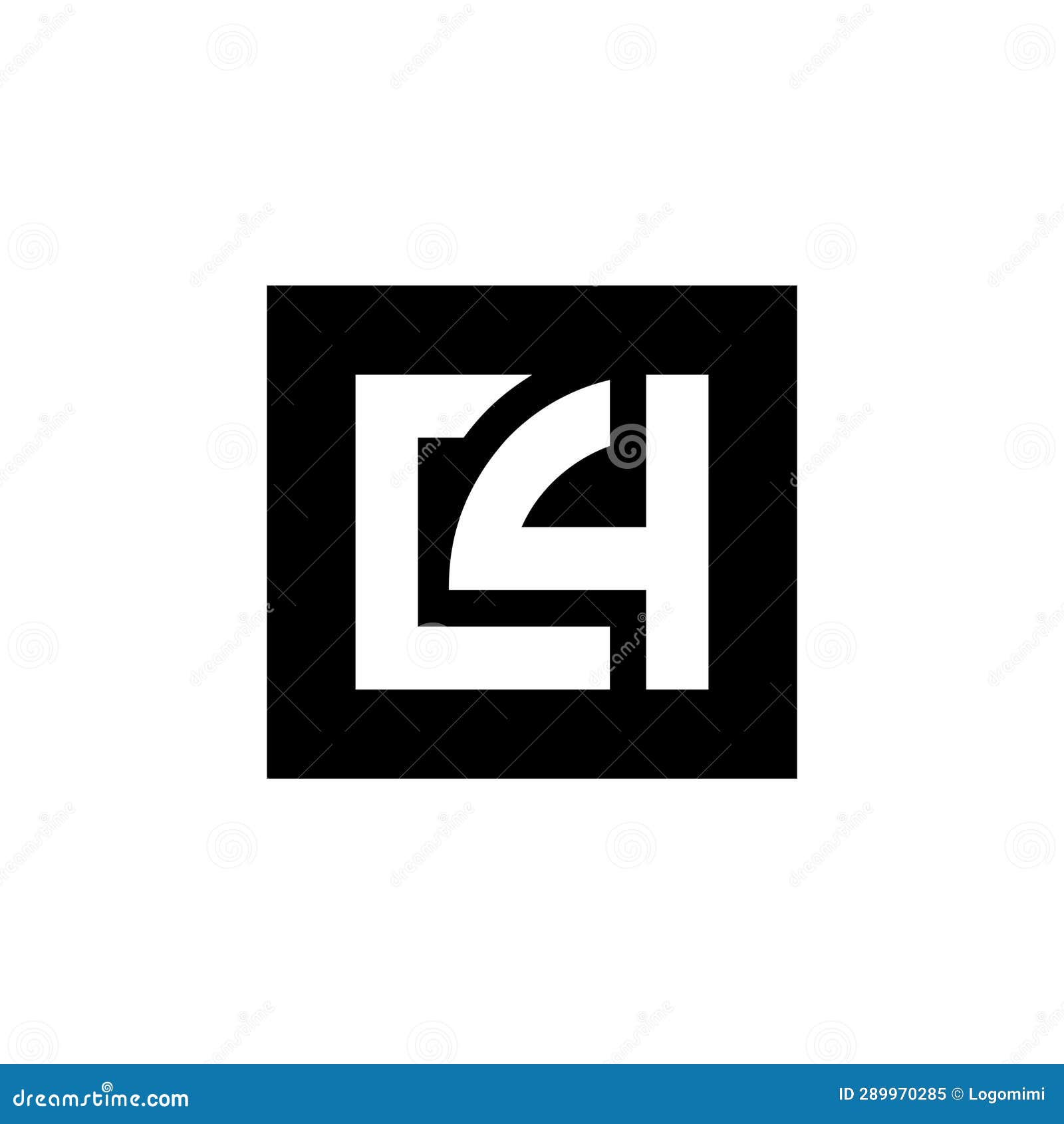 Letter C4 Logo Icon Design Template Elements, Square Logo Vector ...