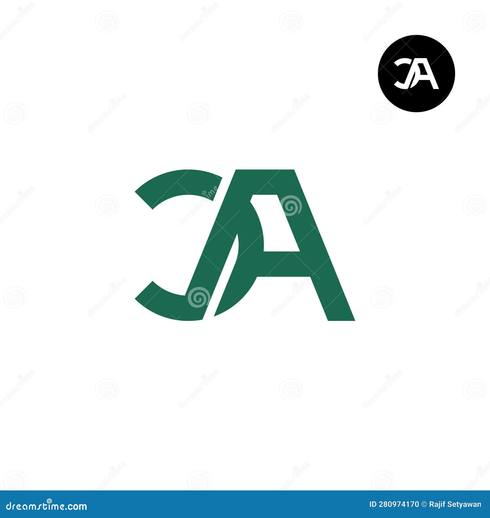 Letter CA Monogram Logo Design Stock Vector - Illustration of logos ...