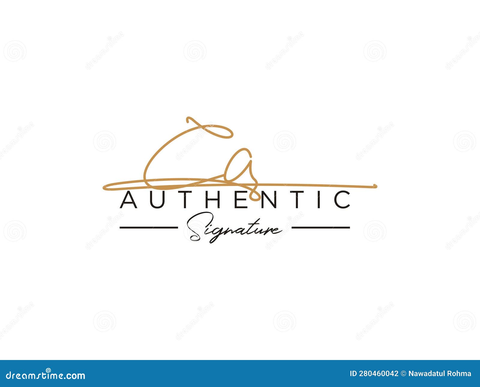 Letter CA Signature Logo Template Vector Stock Vector - Illustration of ...