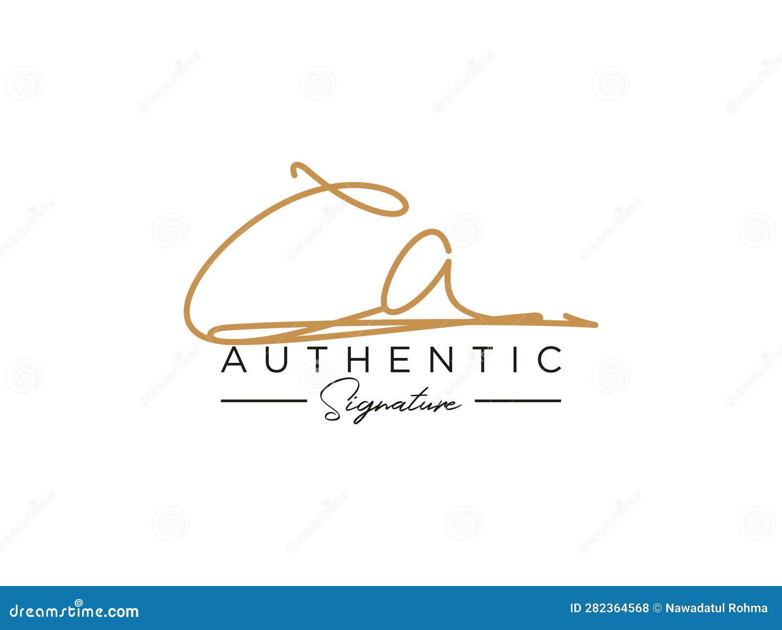 Letter CA Signature Logo Template Vector Stock Vector - Illustration of ...