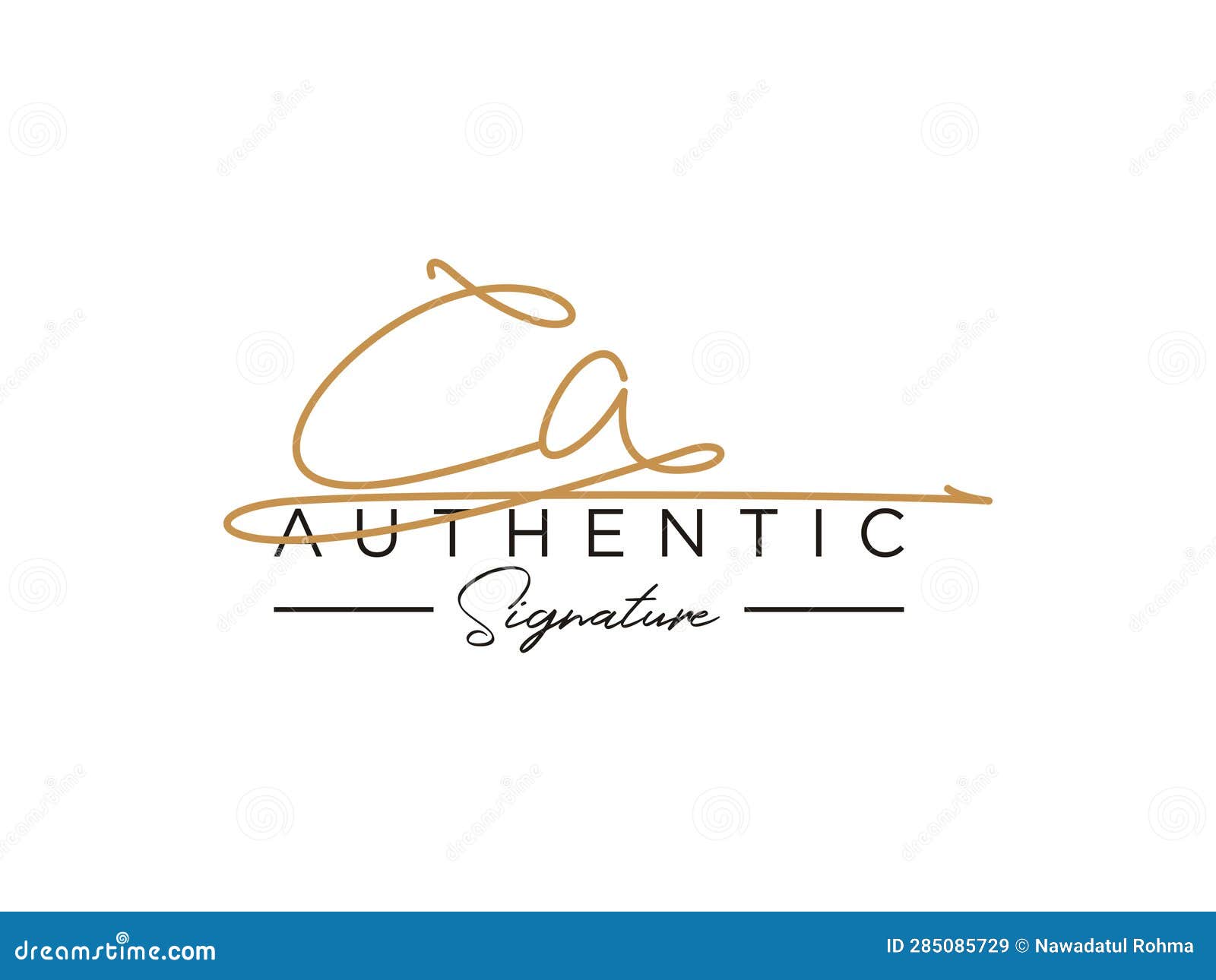 Letter CA Signature Logo Template Vector Stock Vector - Illustration of ...