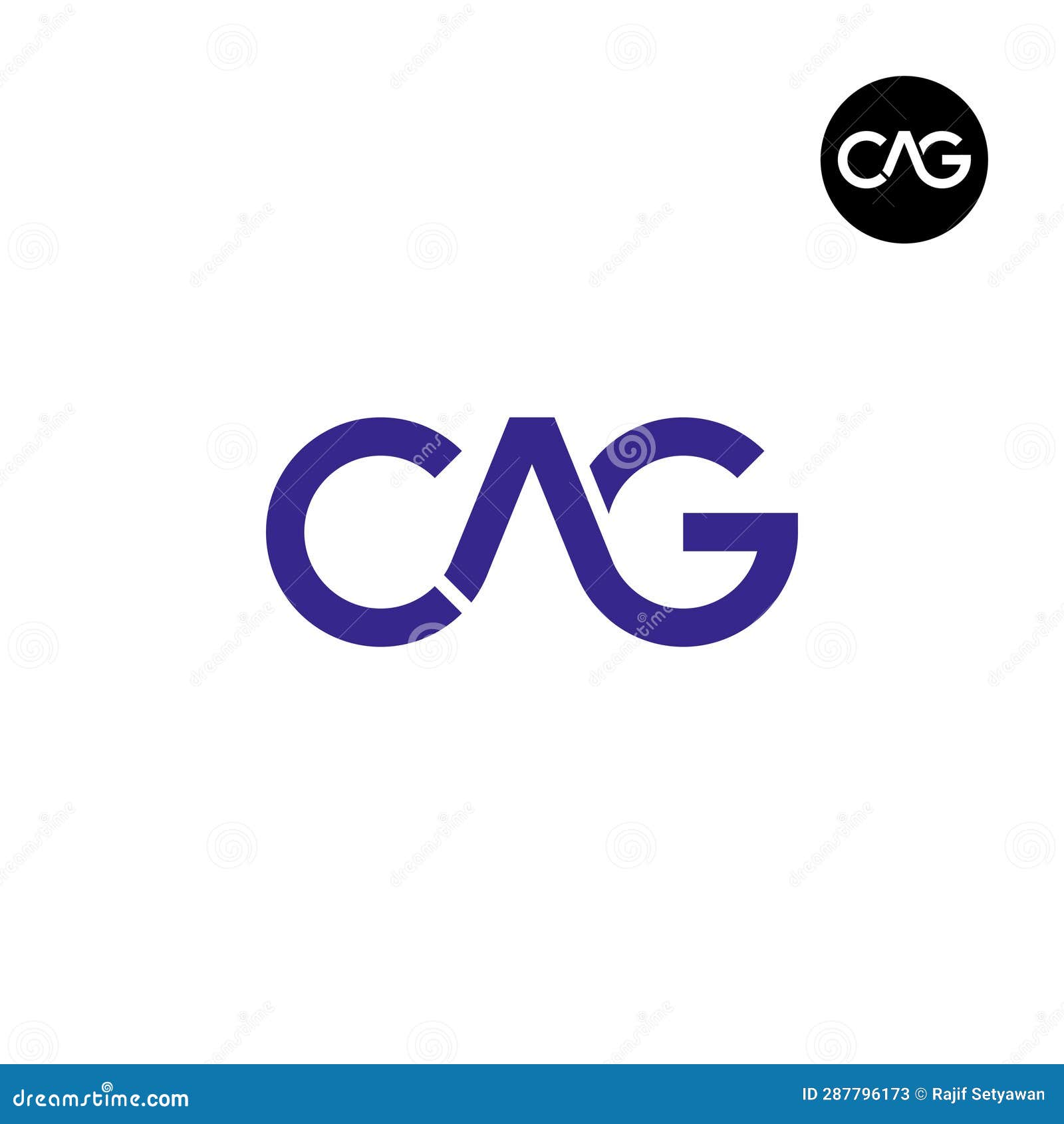 Letter CAG Monogram Logo Design Stock Vector - Illustration of venture ...