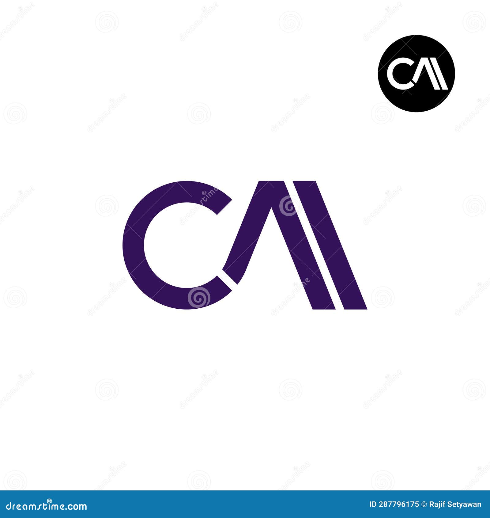 Letter CAI Monogram Logo Design Stock Vector - Illustration of business ...