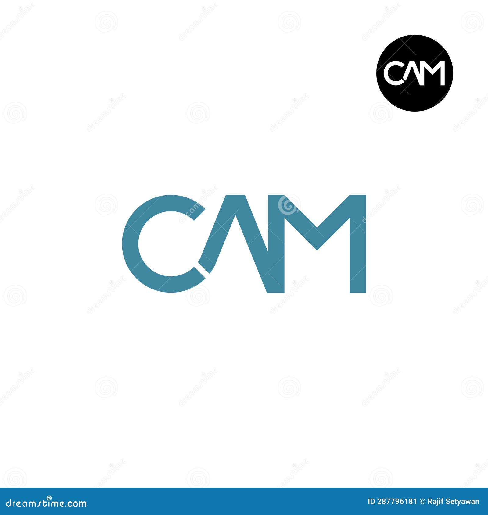 Letter CAM Monogram Logo Design Stock Vector - Illustration of alphabet ...