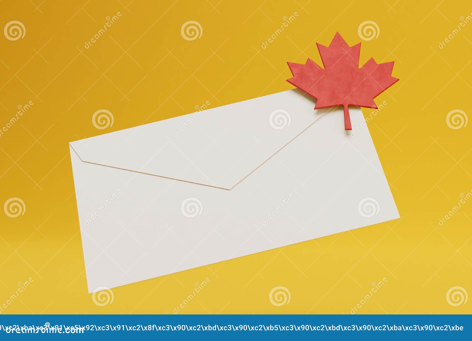 A Letter that Came in the Fall. a Closed Envelope with a Letter and an ...