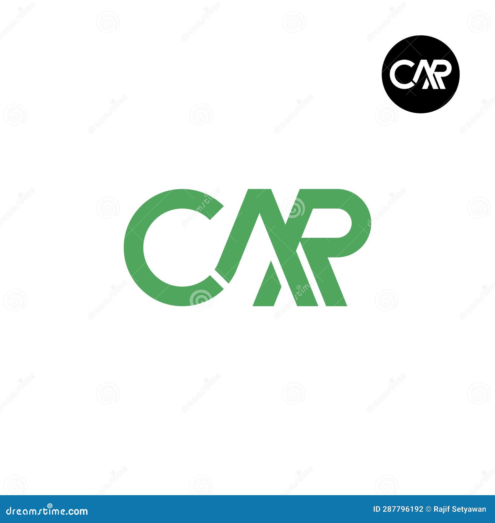 Letter CAR Monogram Logo Design Stock Vector - Illustration of venture ...
