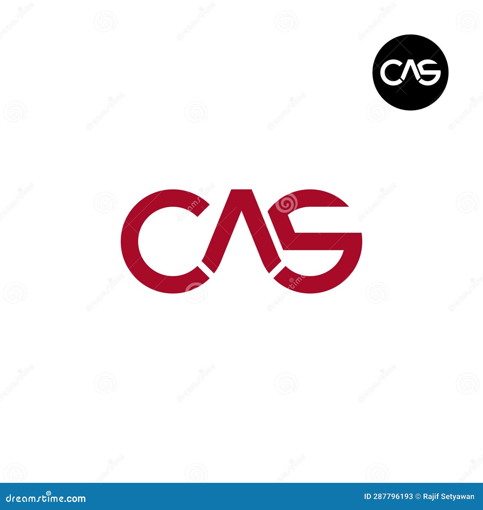 Letter CAS Monogram Logo Design Stock Vector - Illustration of logotype ...