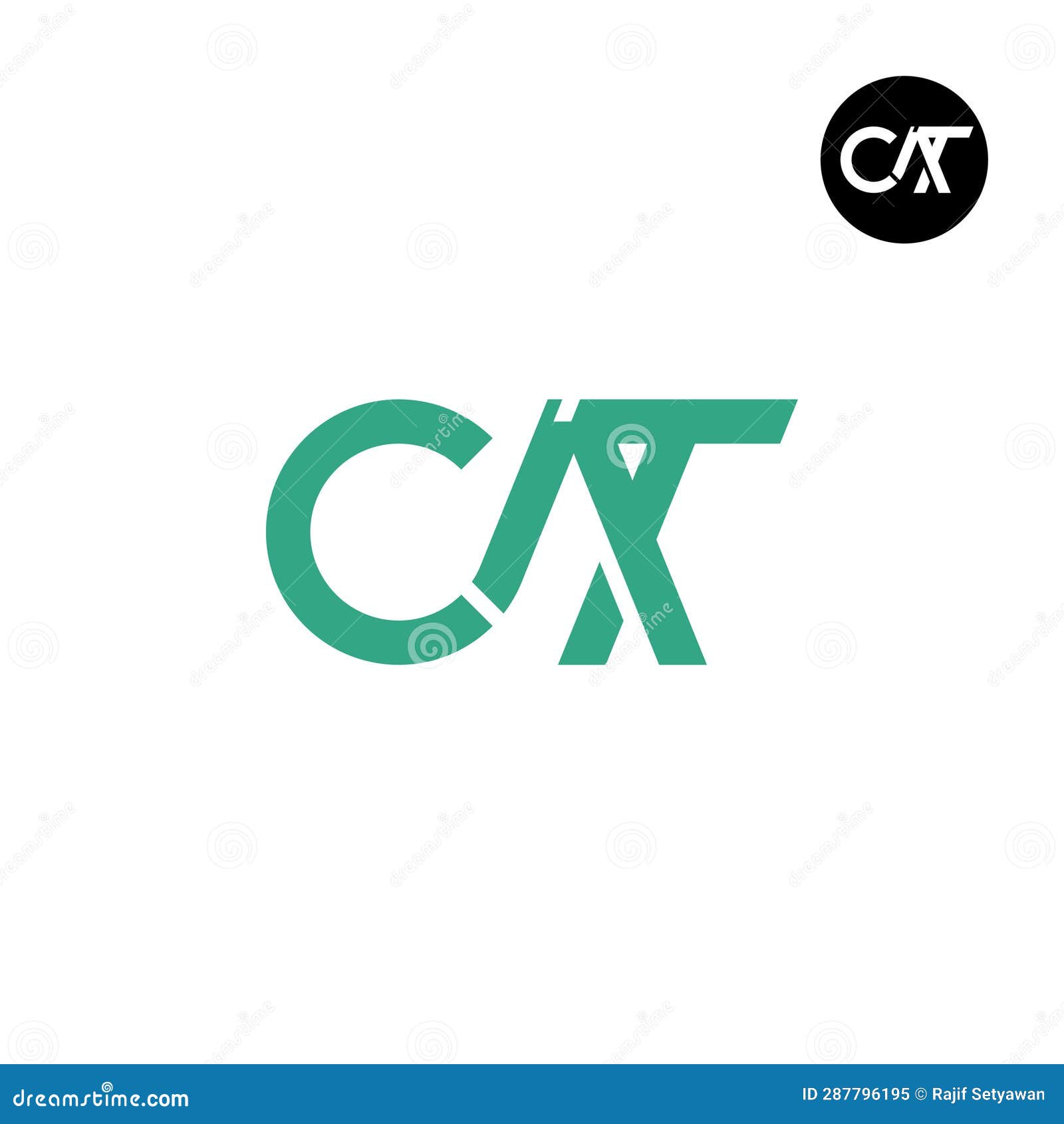 Letter CAT Monogram Logo Design Stock Illustration - Illustration of ...