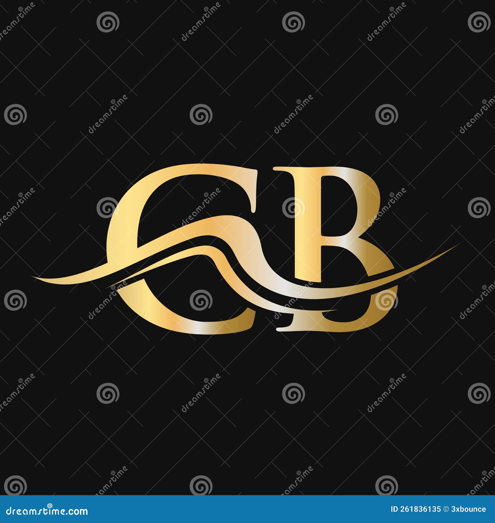 Letter CB Logo Design. Initial CB Logotype Template for Business and ...
