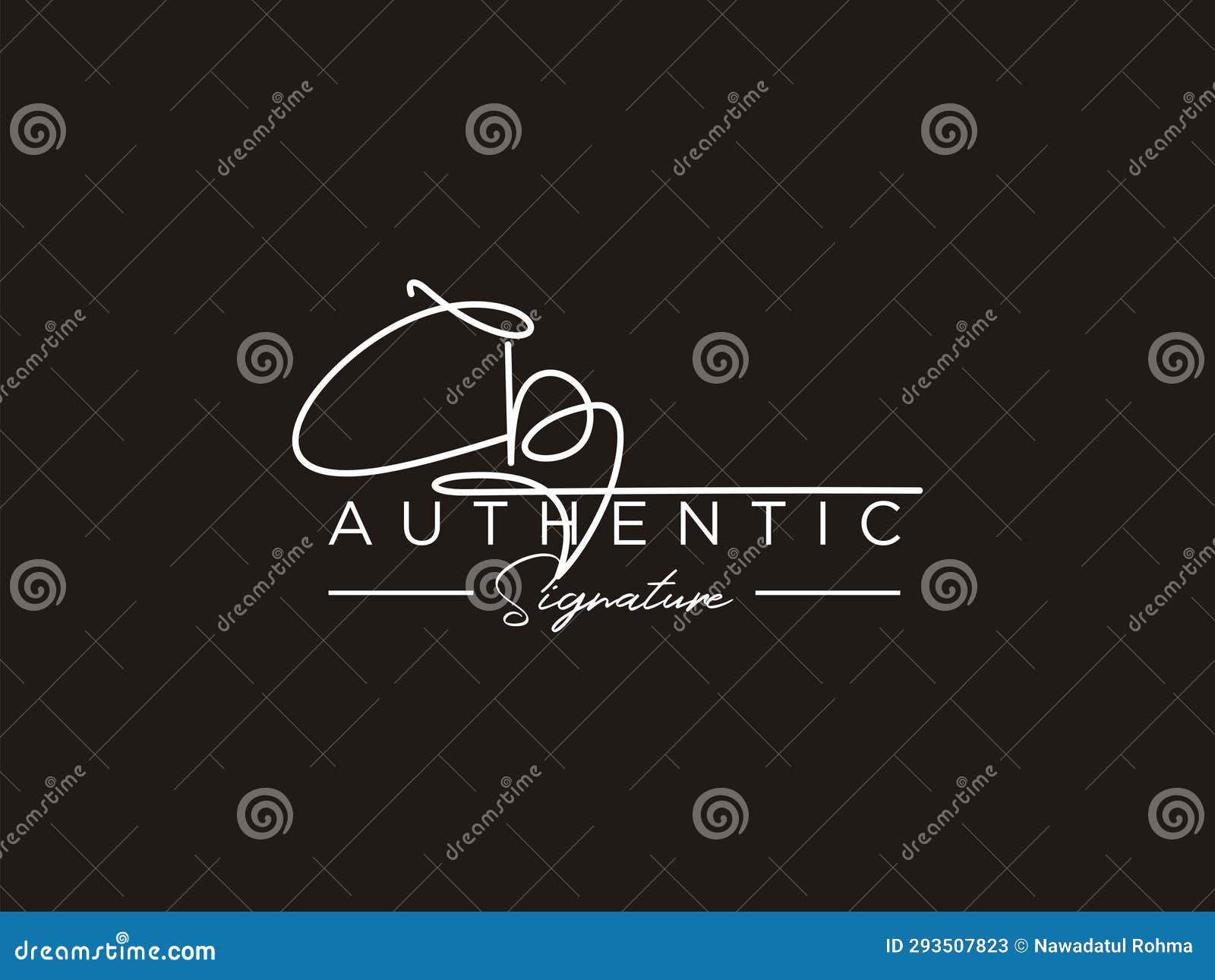Letter CB Signature Logo Template Vector Stock Vector - Illustration of ...