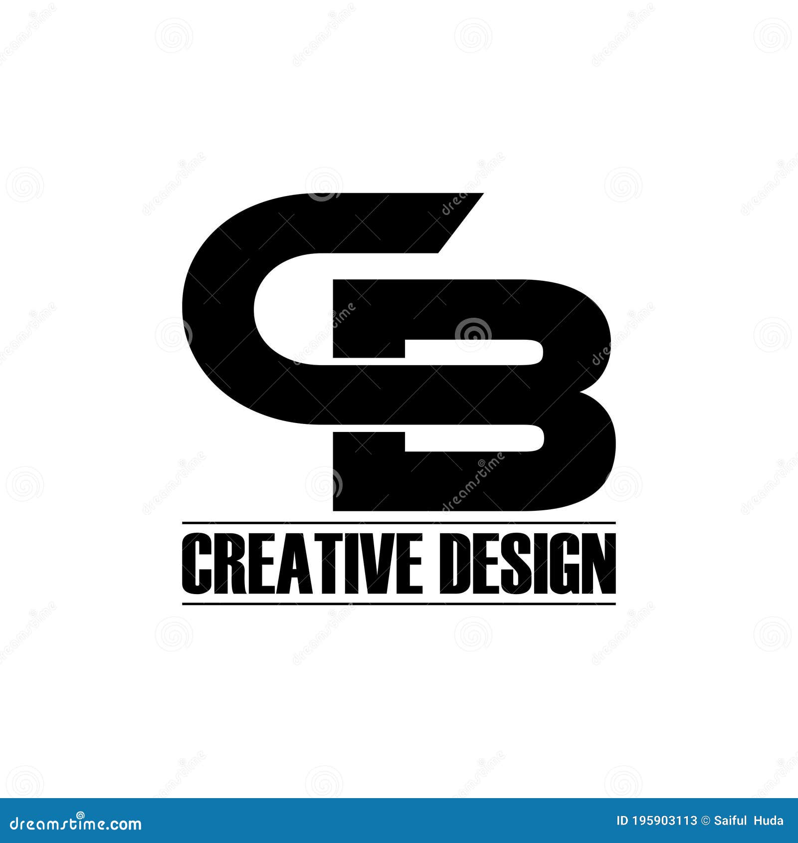 Letter CB Simple Monogram Logo Icon Design. Stock Vector - Illustration ...