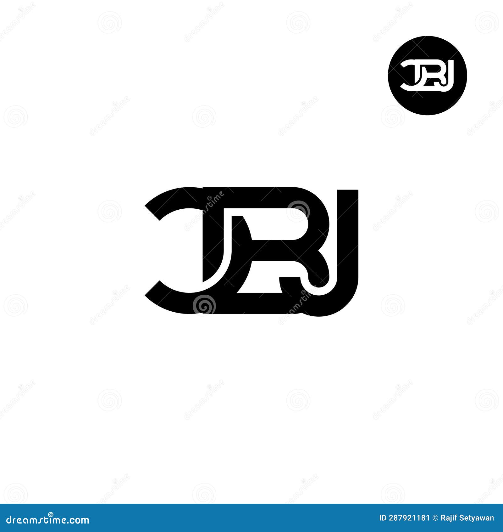 Letter CBJ Monogram Logo Design Stock Illustration - Illustration of ...