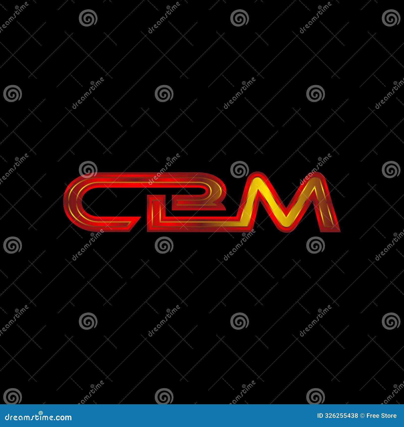 Letter CBM Modern Geometric Business Technology Creative Design ...
