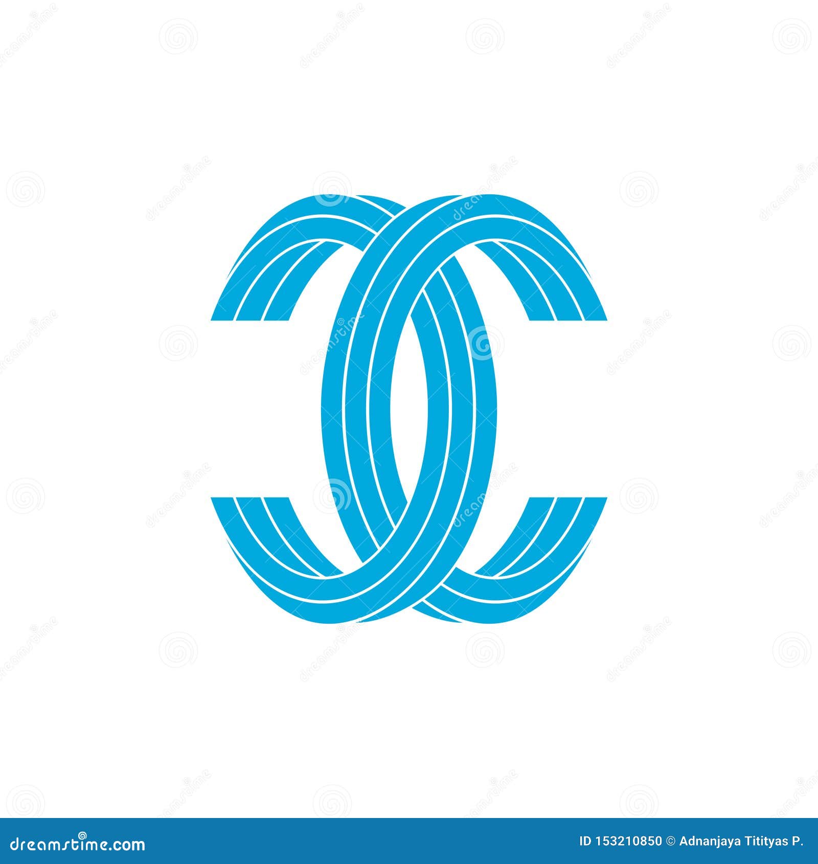 Letter Cc Linked Logo Vector Stock Vector - Illustration of logo ...
